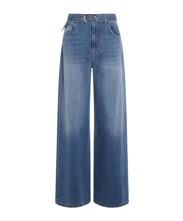 TWINSET Faded Detail Jeans - Blue