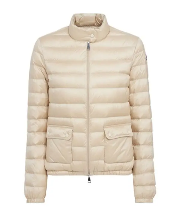 Moncler Lans Nylon Down Jacket - Nude
