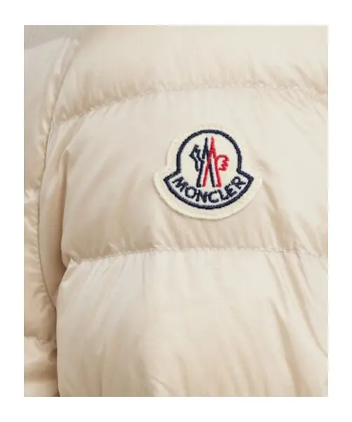 Moncler Lans Nylon Down Jacket - Nude