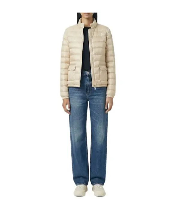Moncler Lans Nylon Down Jacket - Nude