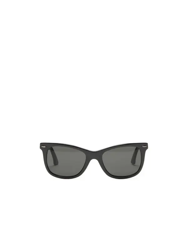 Acne Studios Embossed Logo Square Frame Sunglasses - Black
