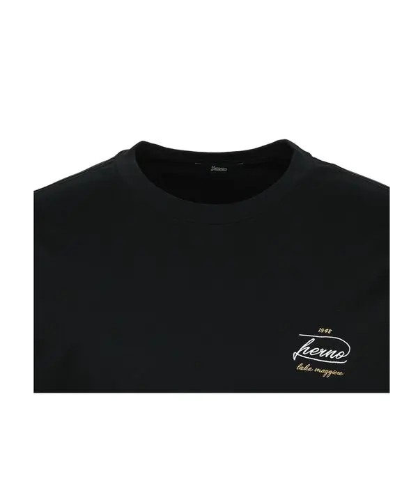 Herno Short Sleeve T Shirt - Black