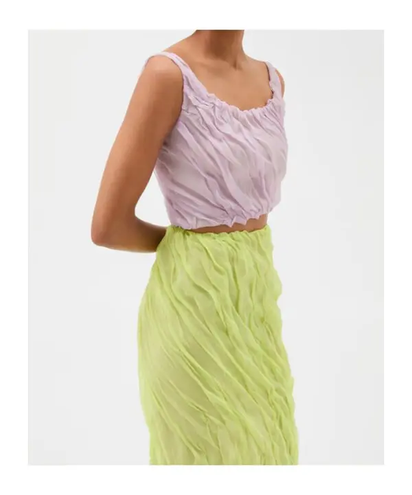 Versace Cropped Draped Top