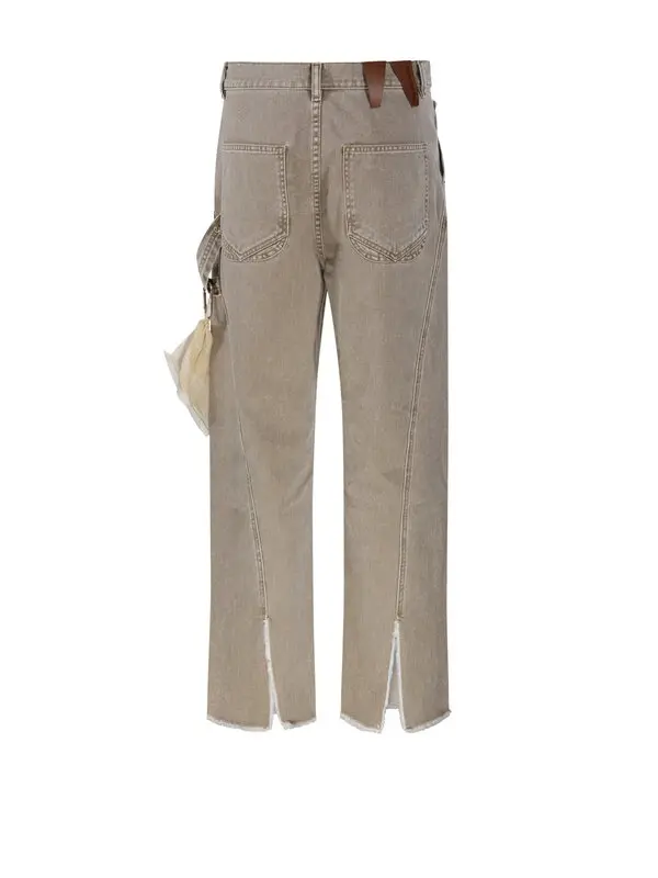 DARKPARK Sienna Loose Side Split Jeans - Nude