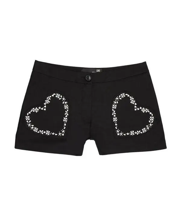 Moschino Detail Shorts - Black