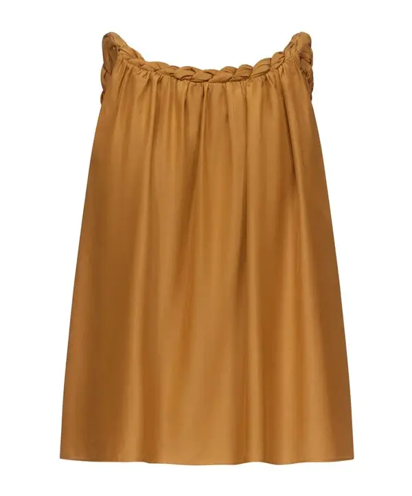Loulou De Saison Garino Braided Strap Top - Brown