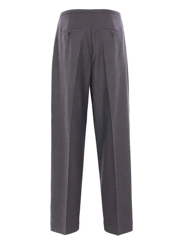 RÓHE Drawstring Pleated Trousers - Black