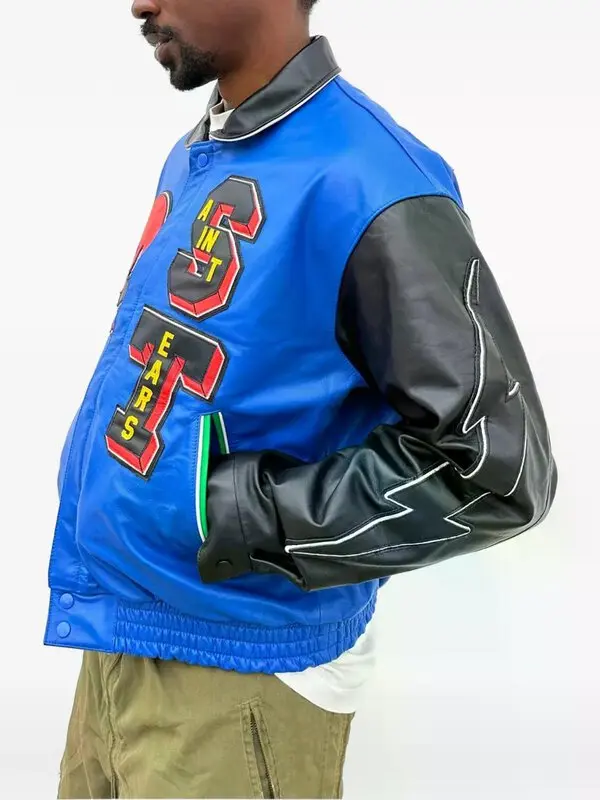 SAINT MXXXXXX Leather Varsity Jacket