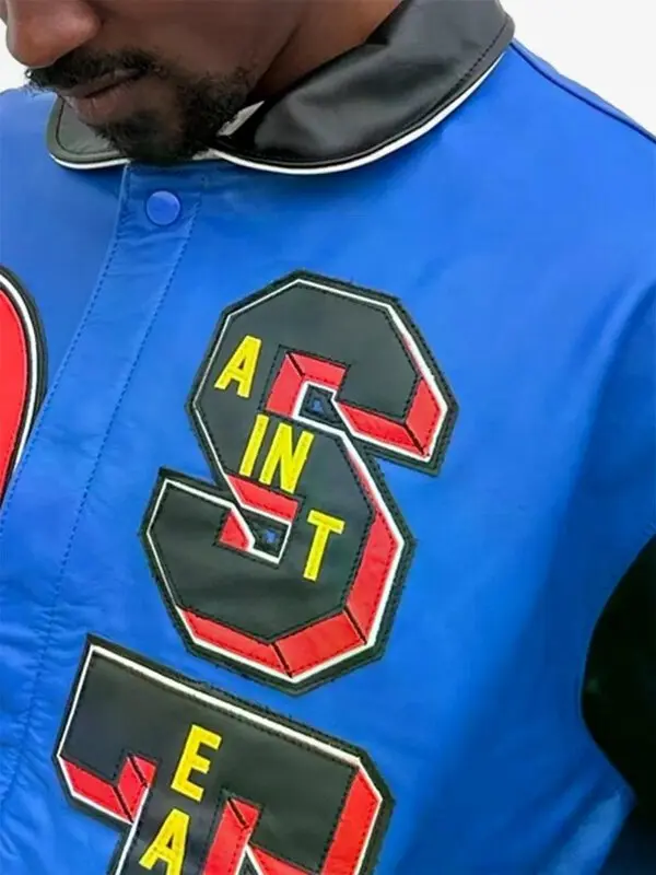 SAINT MXXXXXX Leather Varsity Jacket