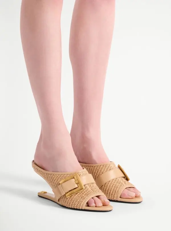Balmain Anthem No Wedge Mules