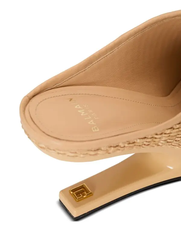 Balmain Anthem No Wedge Mules