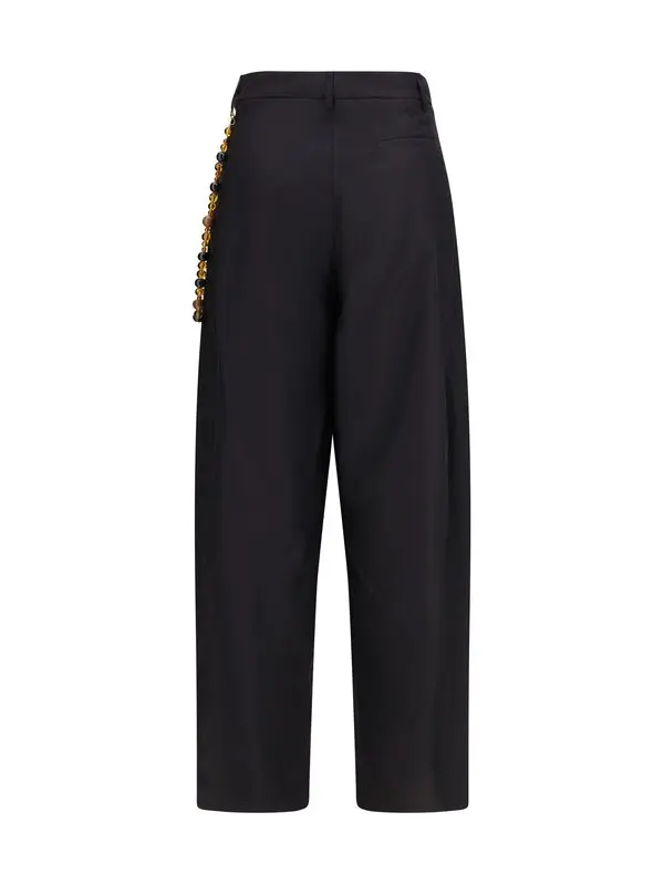 DARKPARK Phebe Charm Straight-leg Pants - Black