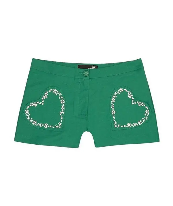 Moschino Detail Shorts - Green