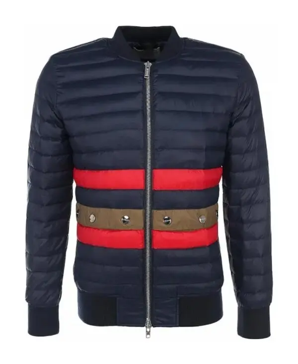 Iceberg Down Jacket With Striped Accents