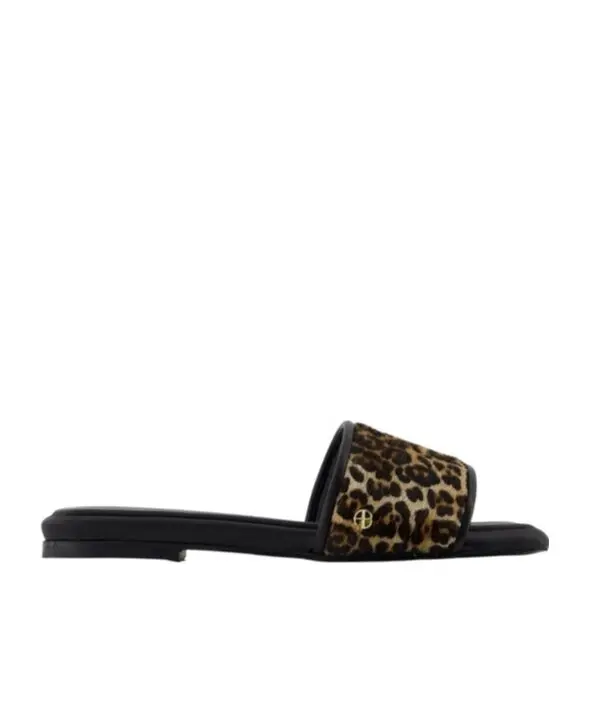 ANINE BING Ria Slide Sandals - Black
