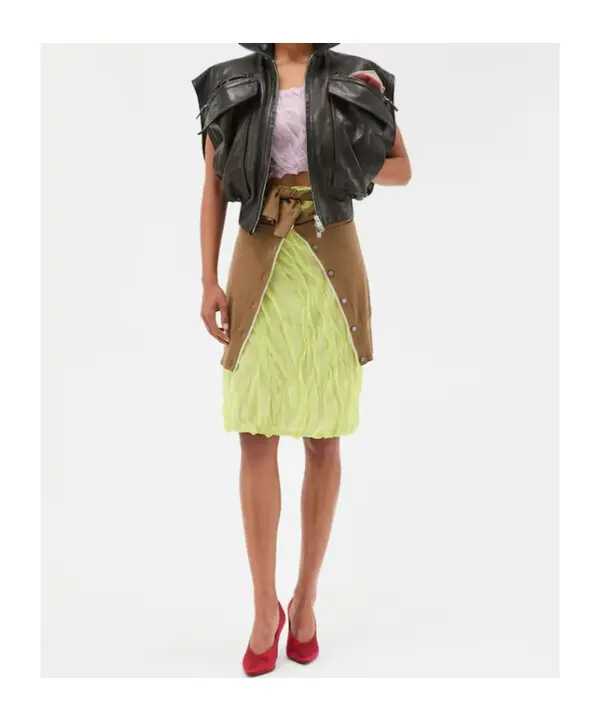 Versace Draped Pencil Skirt