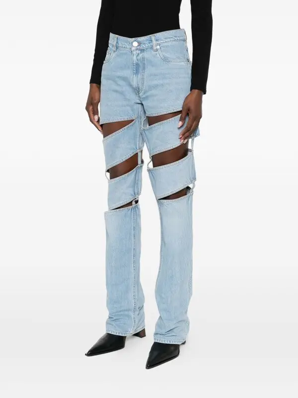 Coperni Cutout Belt Loop Jeans