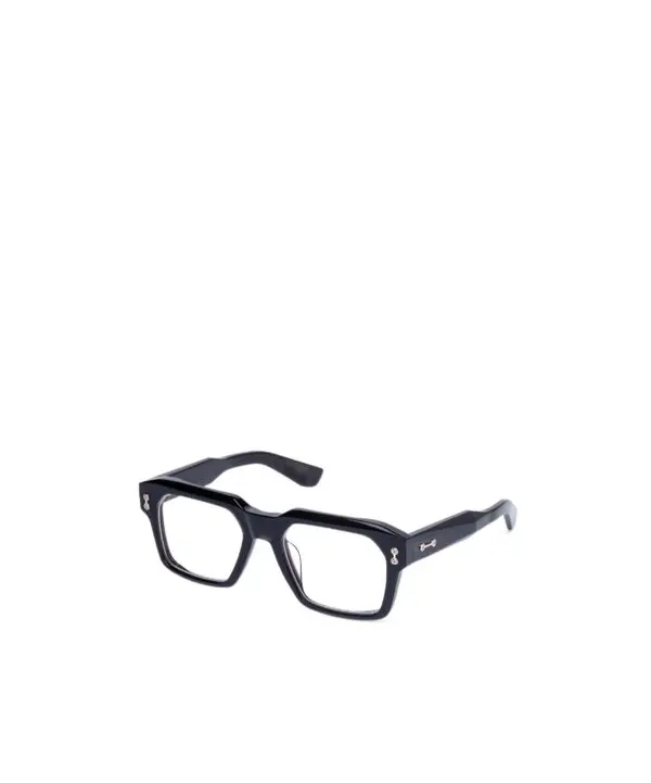 AKONI Geometric Non-prescription Eyeglasses - Crystal Black