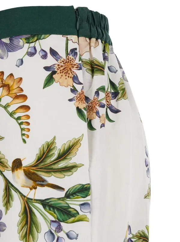 Farm Rio Botanical Print Straight-leg Pants