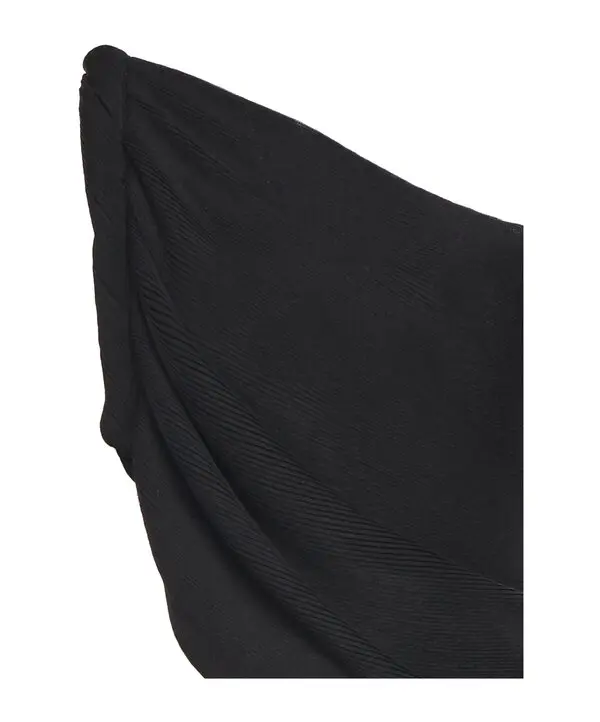 Alberta Ferretti One-shoulder Draped Top - Black