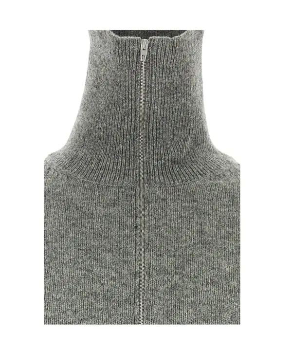 JIL SANDER Zip-up High Neck Cardigan