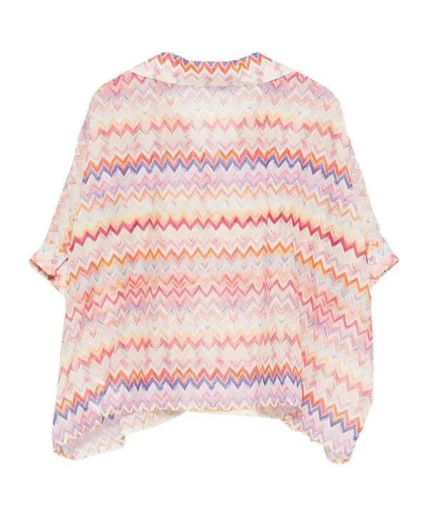 Missoni Zigzag Pattern V-neck Blouse