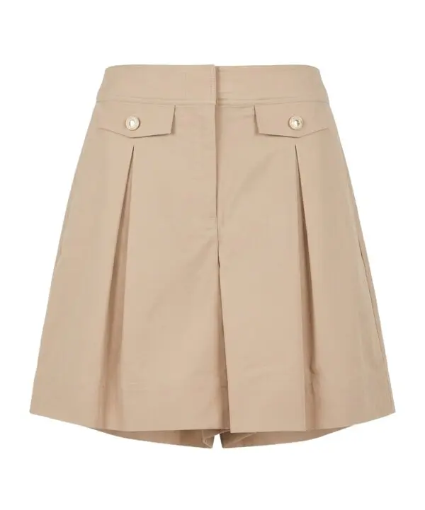 TWINSET Pleated Tailored Shorts