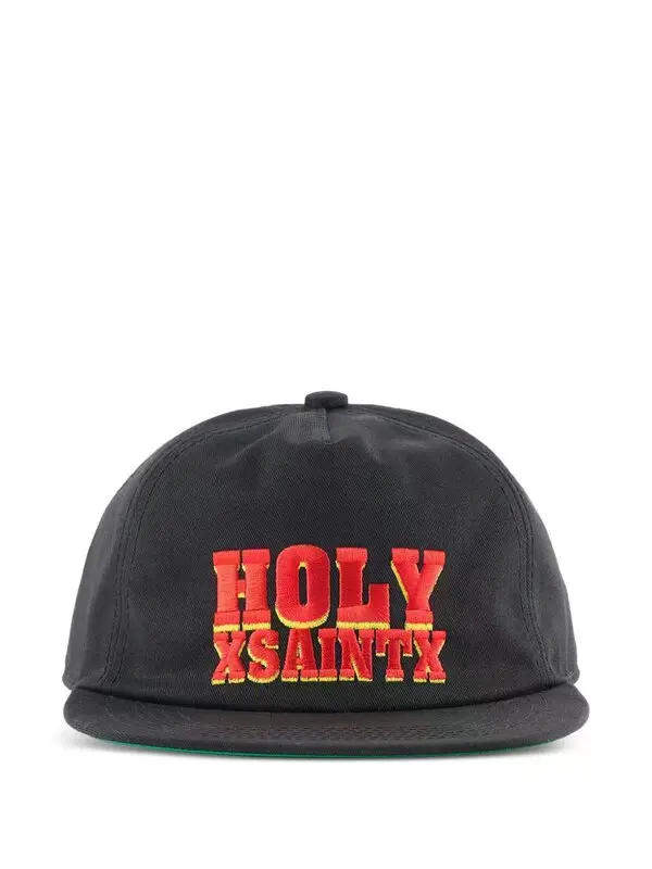 SAINT MXXXXXX Embroidered Cap - Black