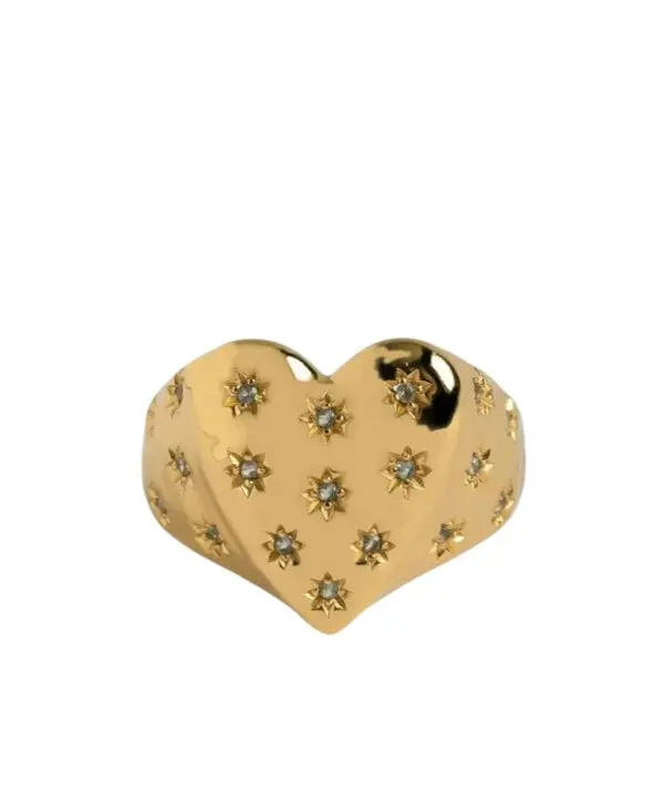 Zadig&Voltaire Heartbreaker Crystal-embellished Ring - Yellow