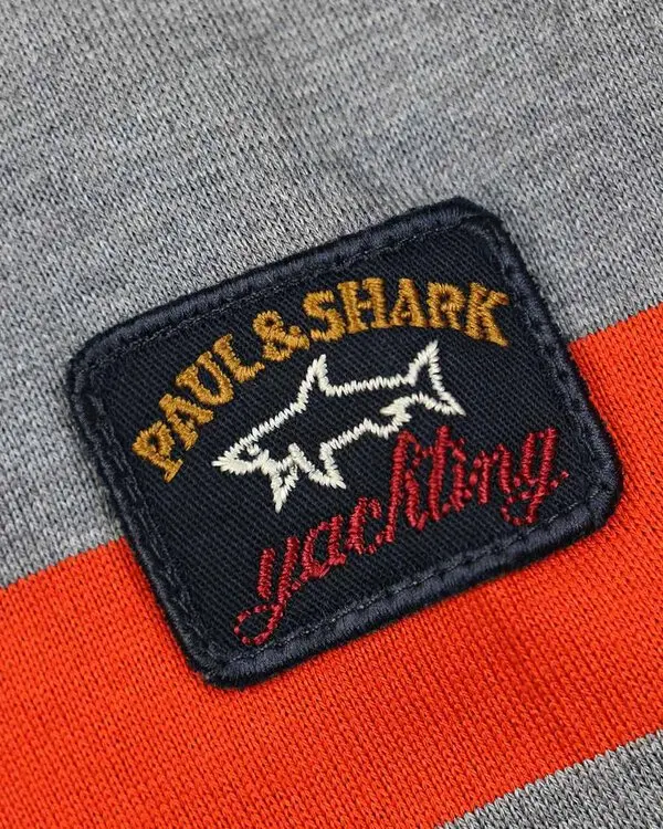 PAUL  SHARK Striped Long-sleeved Polo Shirt
