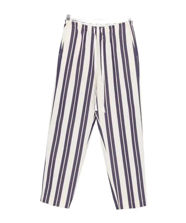 FORTE_FORTE Striped Trousers - White