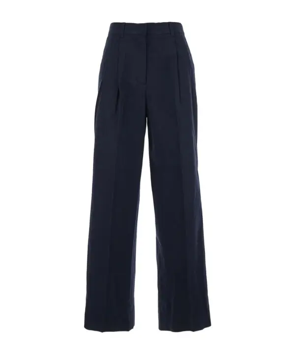 DUNST Pleated Chino Pants - Black