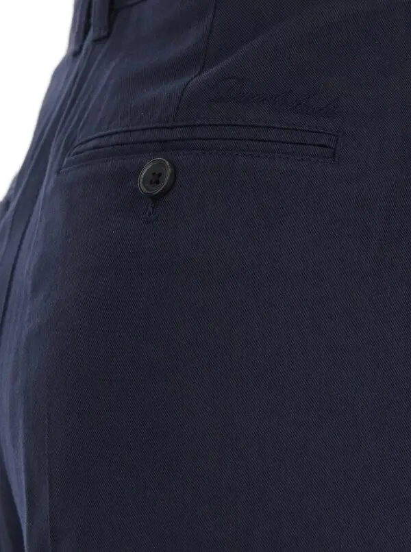 DUNST Pleated Chino Pants - Black