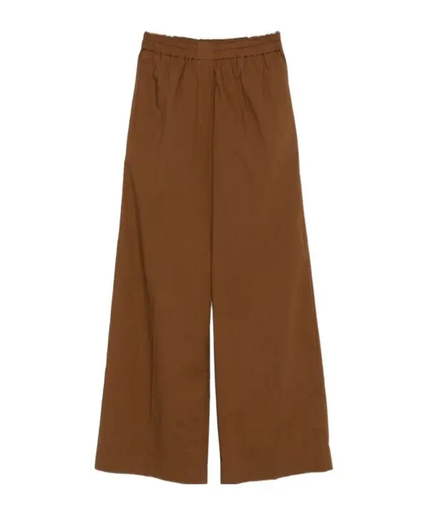 FORTE_FORTE Elasticated-waistband Trousers - Brown