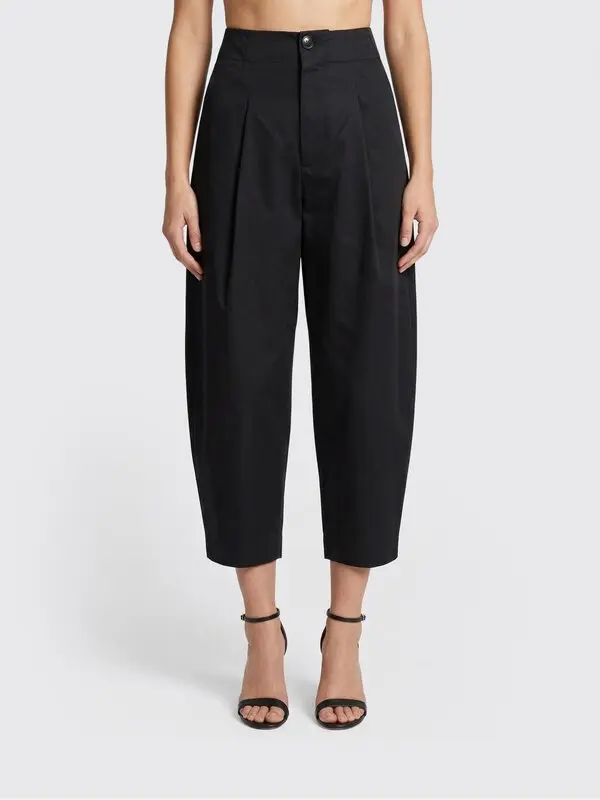 Soeur Daley Pleated Wide-leg Pants - Black