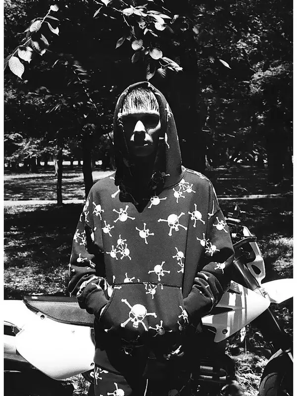 SAINT MXXXXXX Skull Print Hoodie