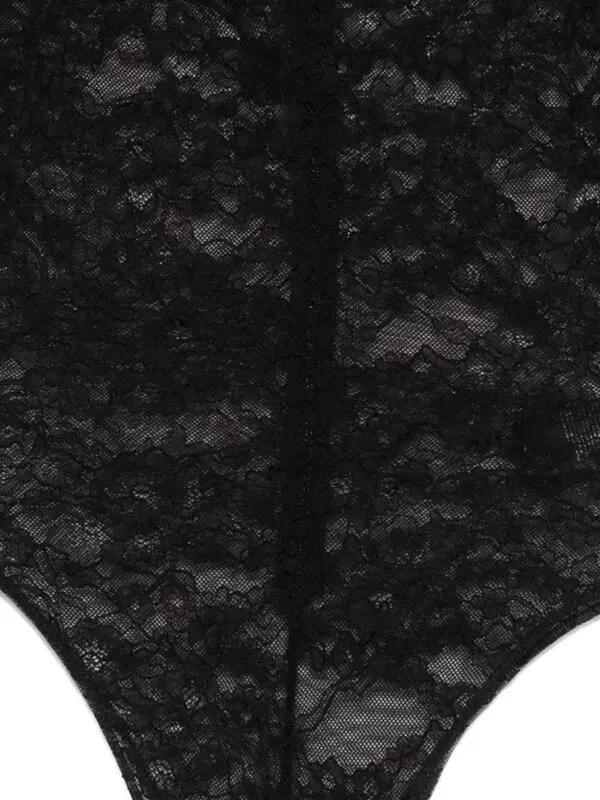 David Koma Lace Cape-sleeve Bodysuit