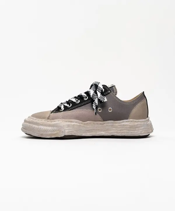 Mihara Yasuhiro Distressed Lace-up Low Top Casuals