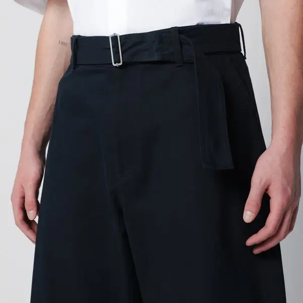 Studio Nicholson Belted Wide Leg Trousers