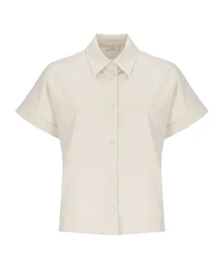 Peserico Short Sleeve Boxy Shirt - Pink