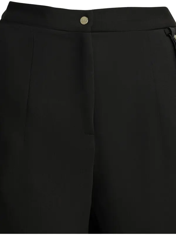 Herno Logo Plaque Grosgrain Detail Trousers - Black