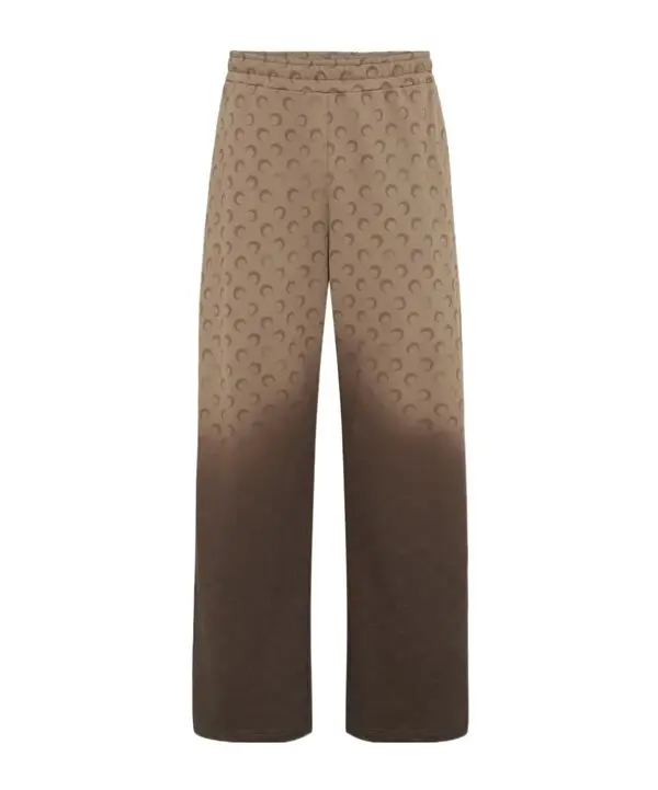MARINE SERRE Faded Moon Sweatpants - Brown