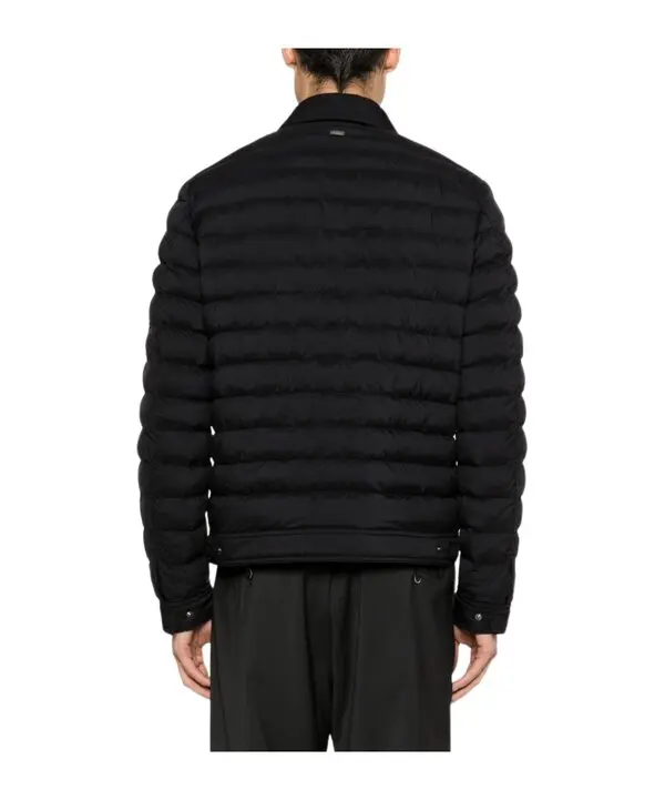 Herno Quilted Padded Shirt Jacket - Black