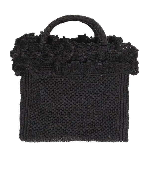 IBELIV Laguna Ruffled Shoulder Bag - Black