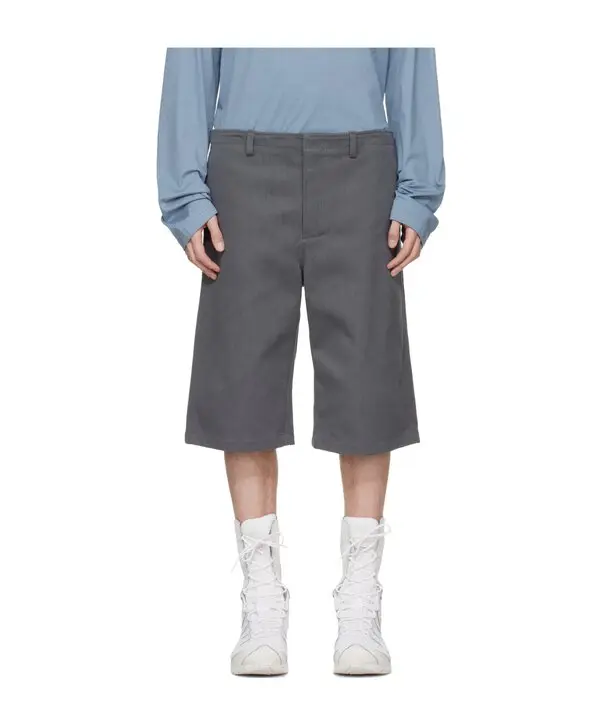 RIER Antique Gabardine Shorts - Black