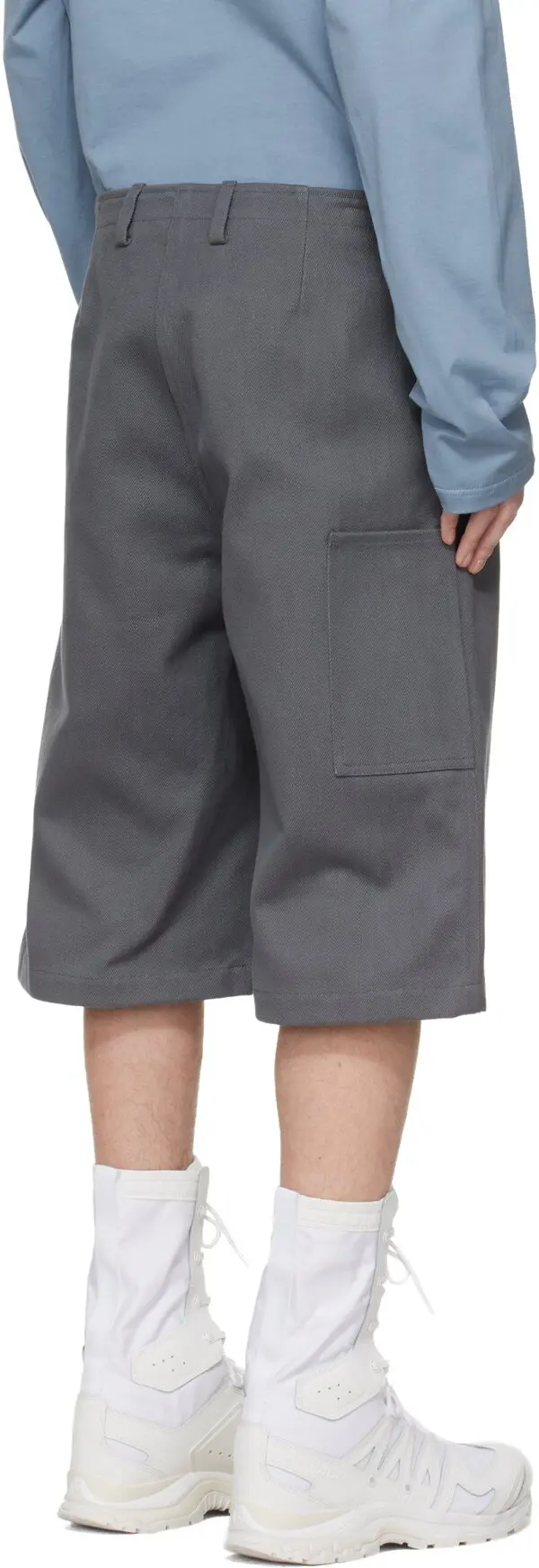 RIER Antique Gabardine Shorts - Black