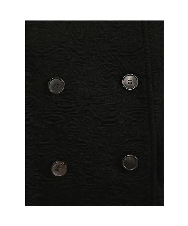 Dries Van Noten Textured Double-breasted Jacket - Black