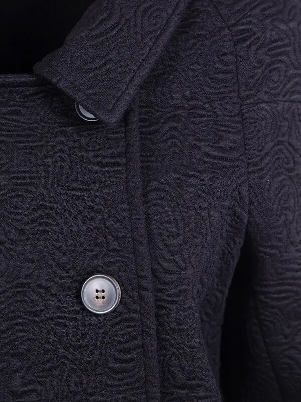 Dries Van Noten Textured Double-breasted Jacket