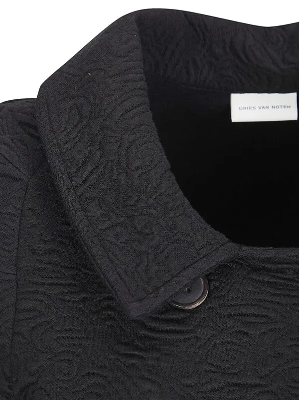 Dries Van Noten Textured Double-breasted Jacket