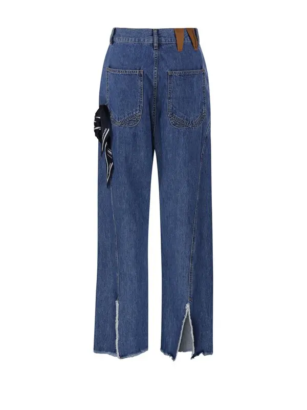 DARKPARK Sienna Frayed-hem Jeans - Blue